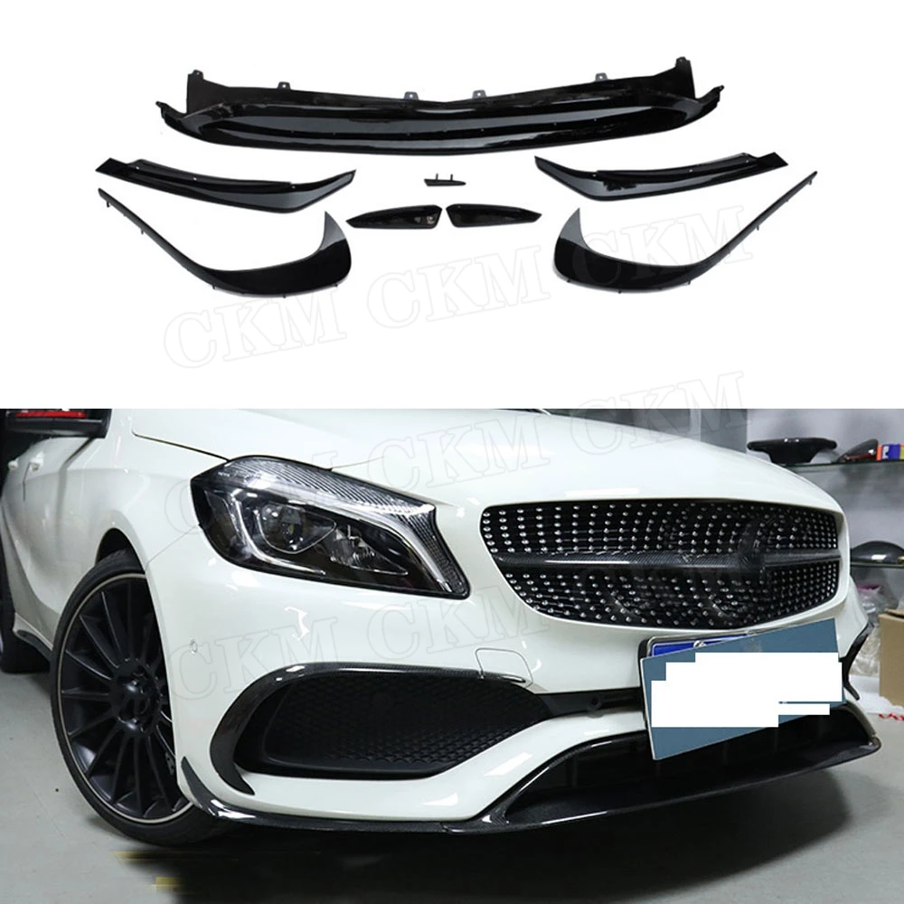 Very Good A Class Front Lip Spoiler For Benz W176 A200 A250 A45 AMG ...