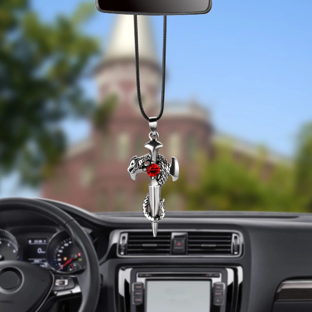Colgantes de Metal Retro para coche, adorno de suspensión de Cruz de ...