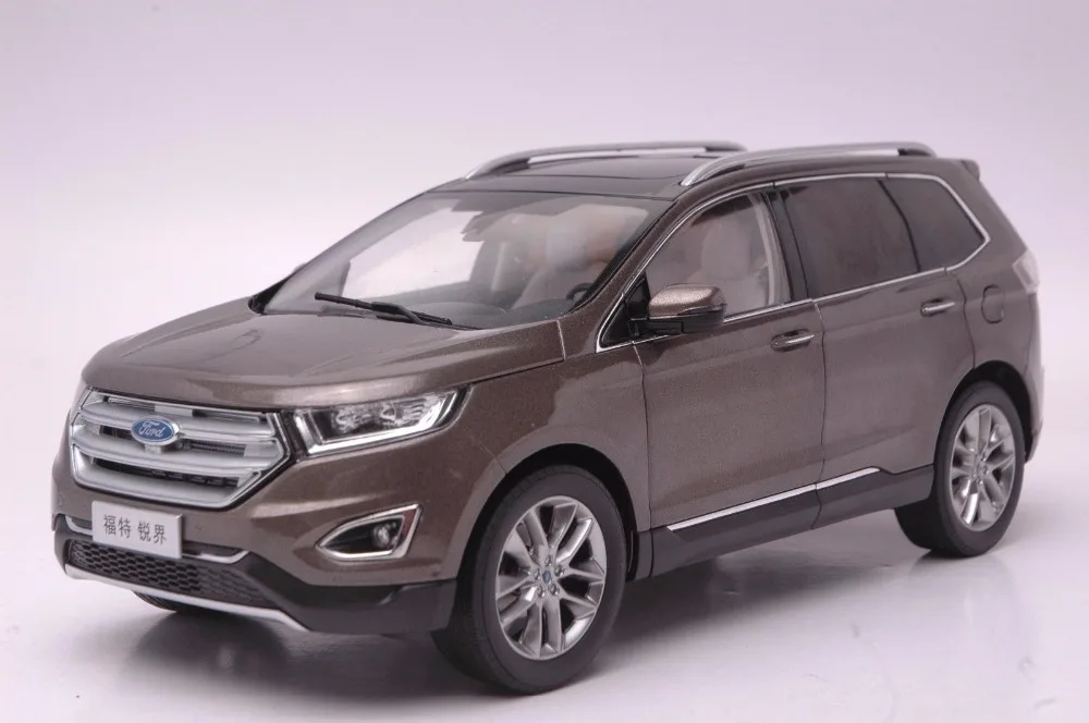 1:18 Diecast Model for Ford Edge 2016 Brown SUV Alloy Toy Car Miniature ...