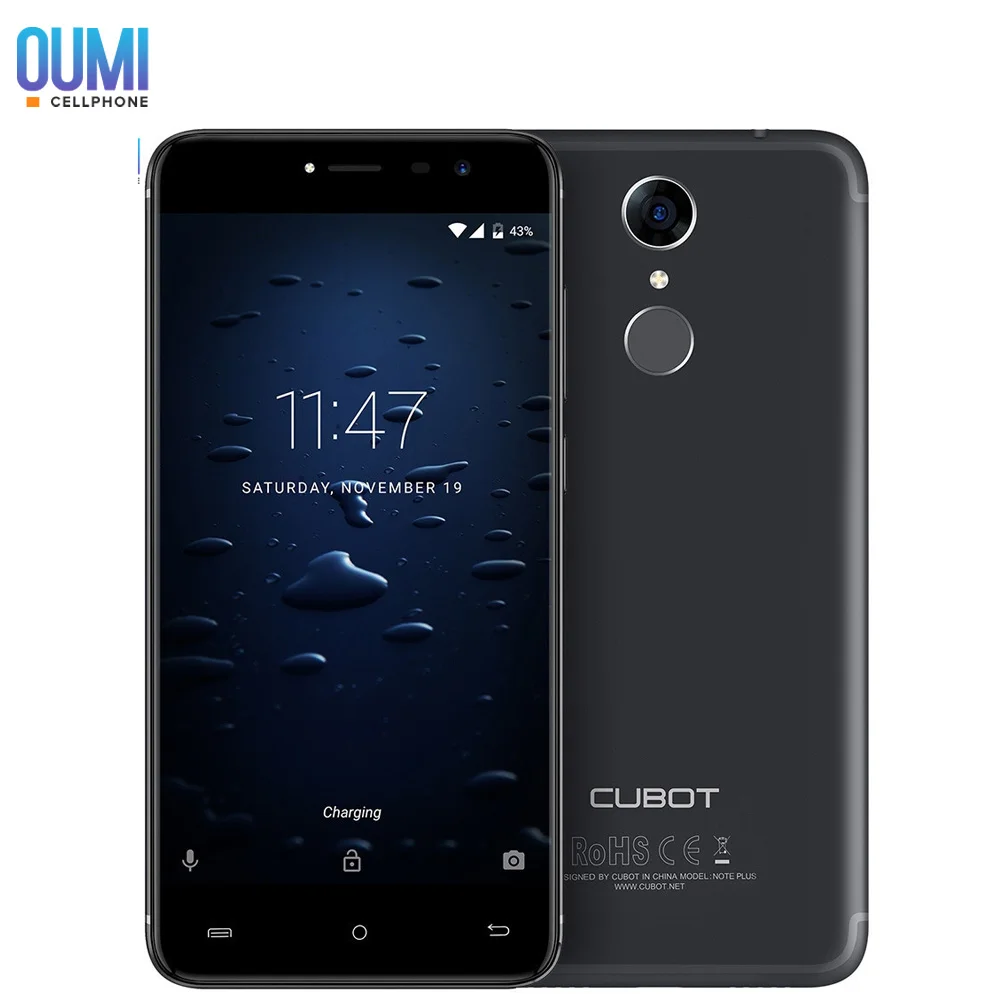 Cubot nota Plus 4G Smartphone 5,2 "Android 7,0 MTK6737T Quad Core 1,5 ...