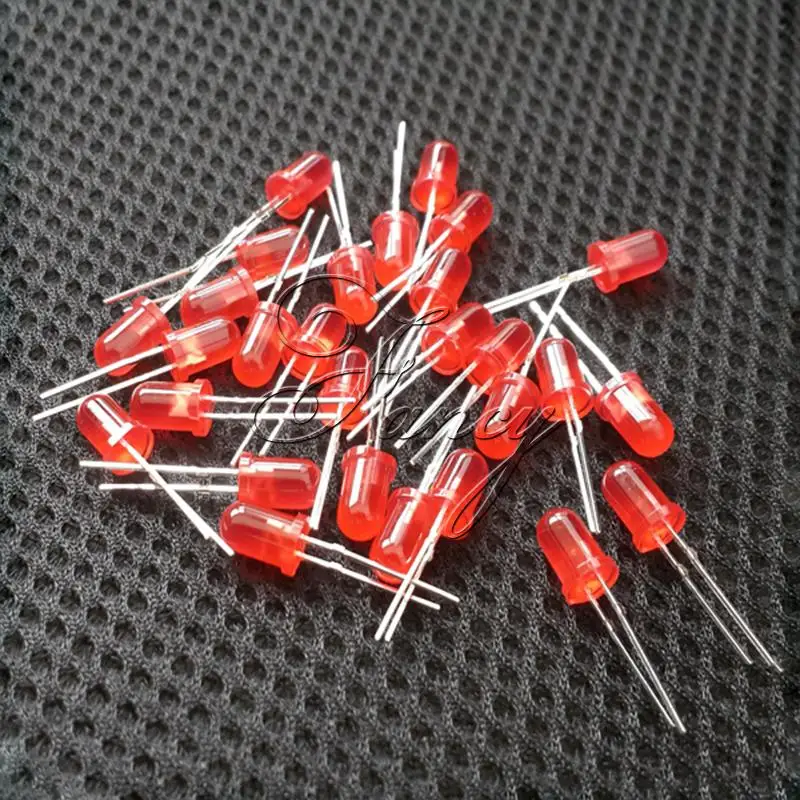 500Pcs LED 5MM RED COLOR RED LIGHT Super Bright Bulb Lamp Assortment ...
