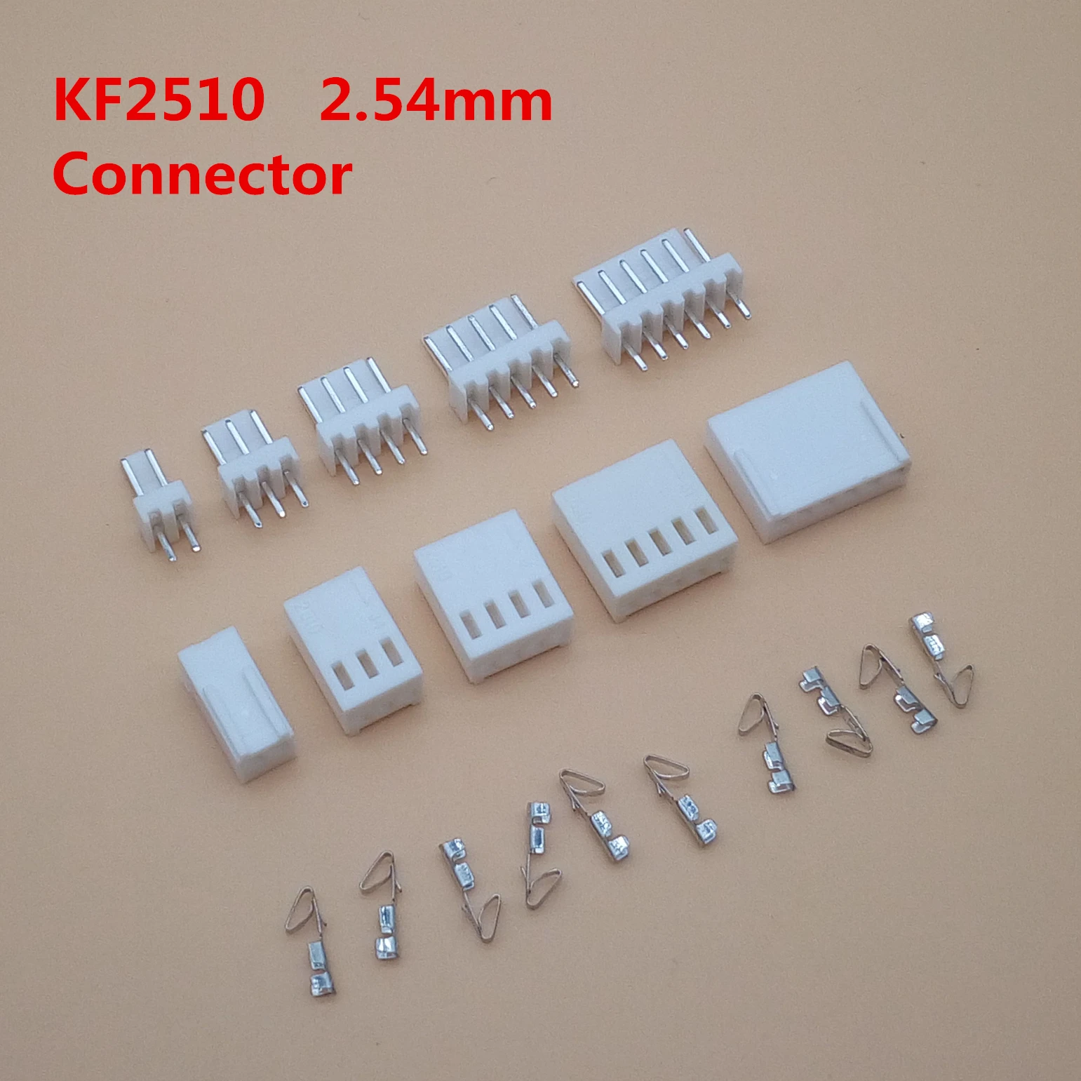 20set Kf2510 Connector Kits 2.54mm Pitch 2/3/4/5/6p Straight Header ...