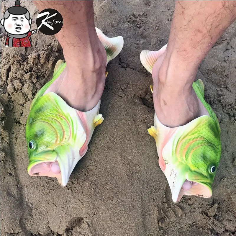 Kimfoxes Mujeres Zapatillas Fashional Ratón de Los Pescados Sandalias ...