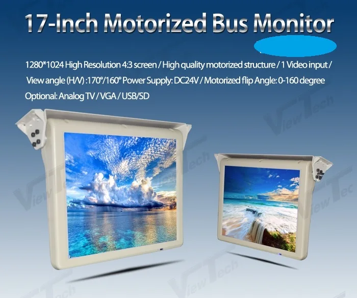 17inch-DC24V-automatic-Ceiling-Flip-Down-Lcd-display-Motorized-roof ...