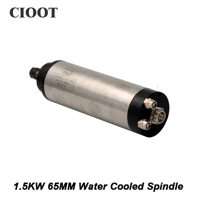 1.5KW Spindle Water Cooled Spindle Motor 65mm ER11 CNC Spindle 110V ...