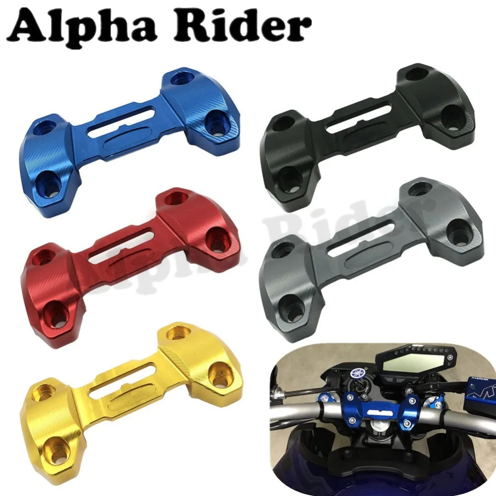 Motorcycle CNC HandleBar Risers Top Cover Handle Bar Mount Clamps Cap ...