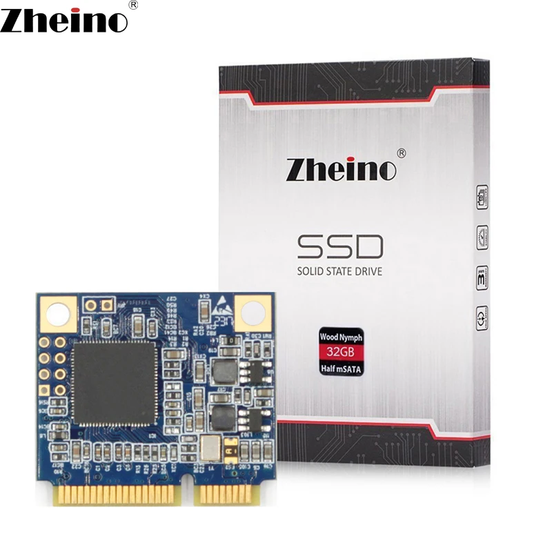 Zheino Half mSATA 32GB SSD 2D MLC Half Size mSATA3 mini pcie Internal ...