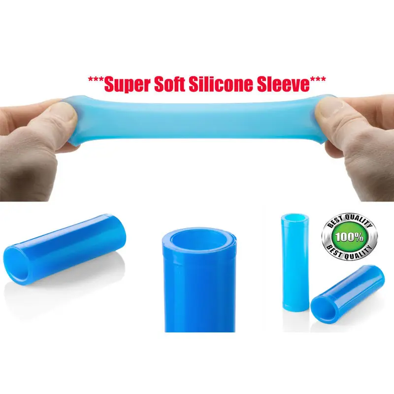 2 Silicone Sleeves for Penis Enlargement Extender Stretcher Pump Hanger ...