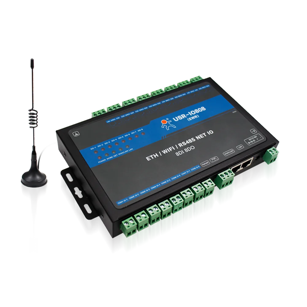 USR IO808 EWR 8 Channel Network IO Controller with WIFI and Ethernet ...