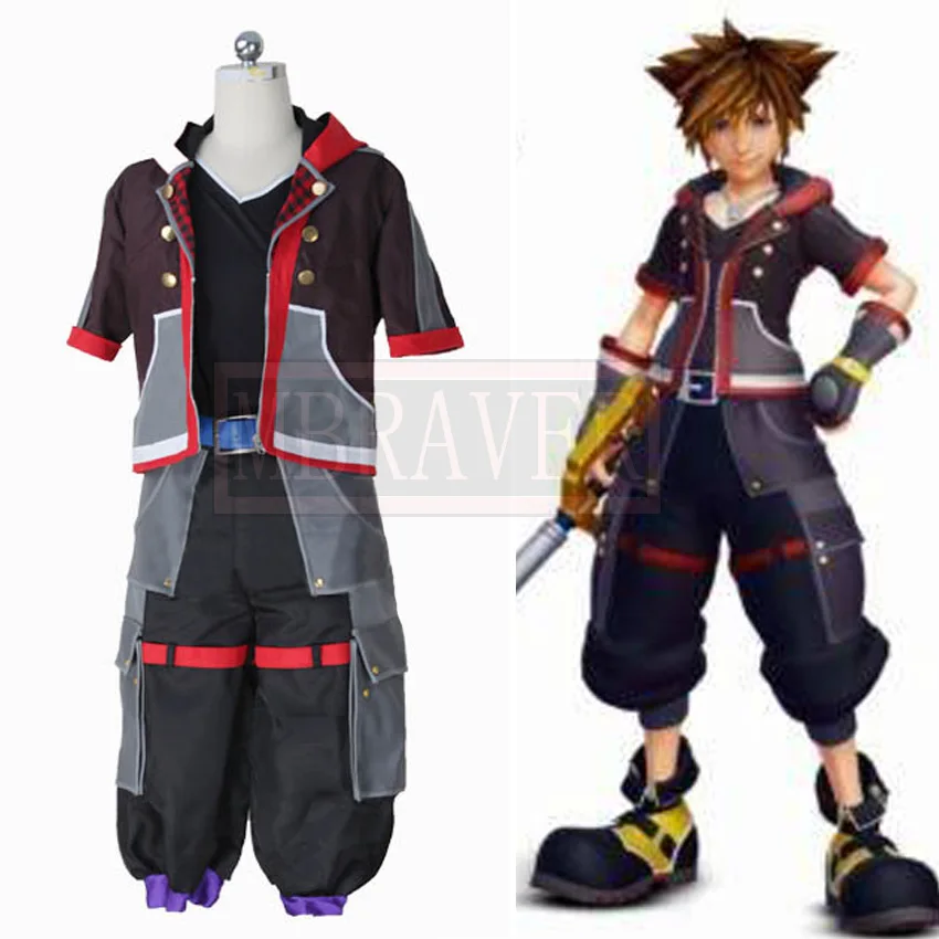 Kingdom Hearts Sora Cosplay Costume Custom Made Any Size - Cosplay ...