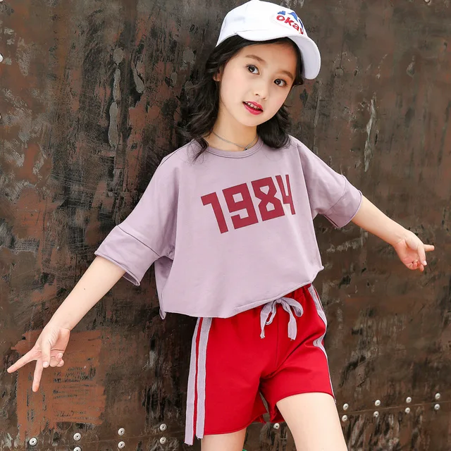 Girls Sets Clothes Kids Fashion Tops Floral Pants Two Piece Set ...