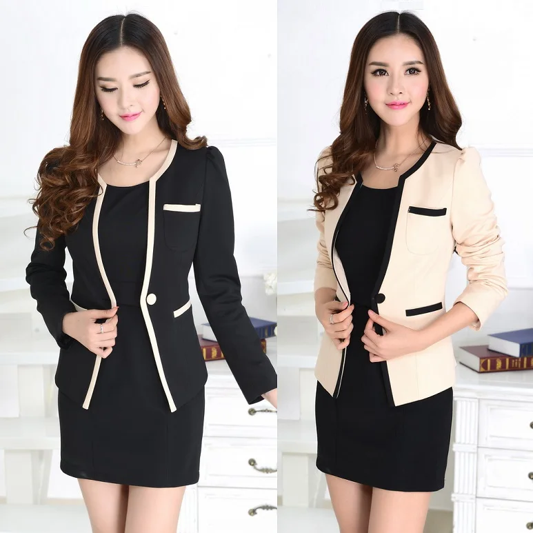 Formal Ladies Dress Suits for Women Business Suits Work Wear Blazer ...