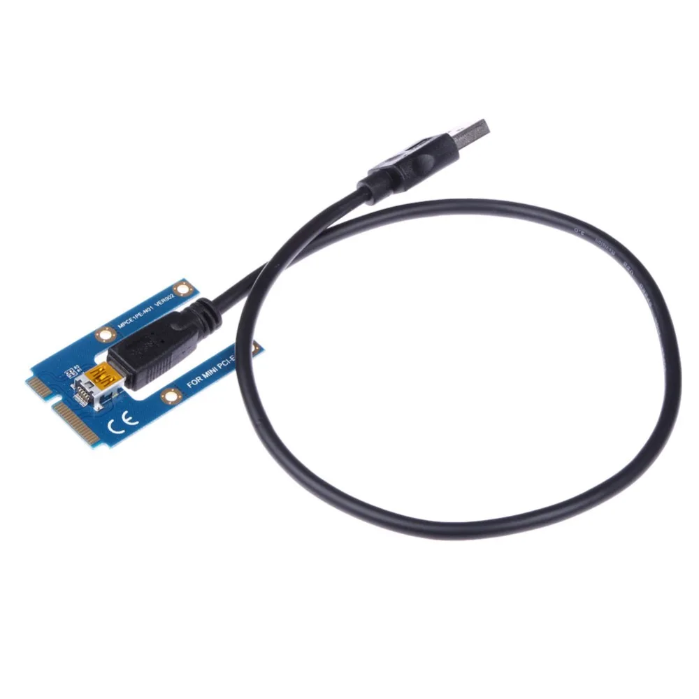 40cm black USB 3.0 Mini PCI E Extender Riser Card Adapter Extension ...
