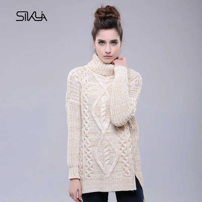 2015 Europe Winter Dresses Sweaters Wool Sweater Slim Color Jingfang ...