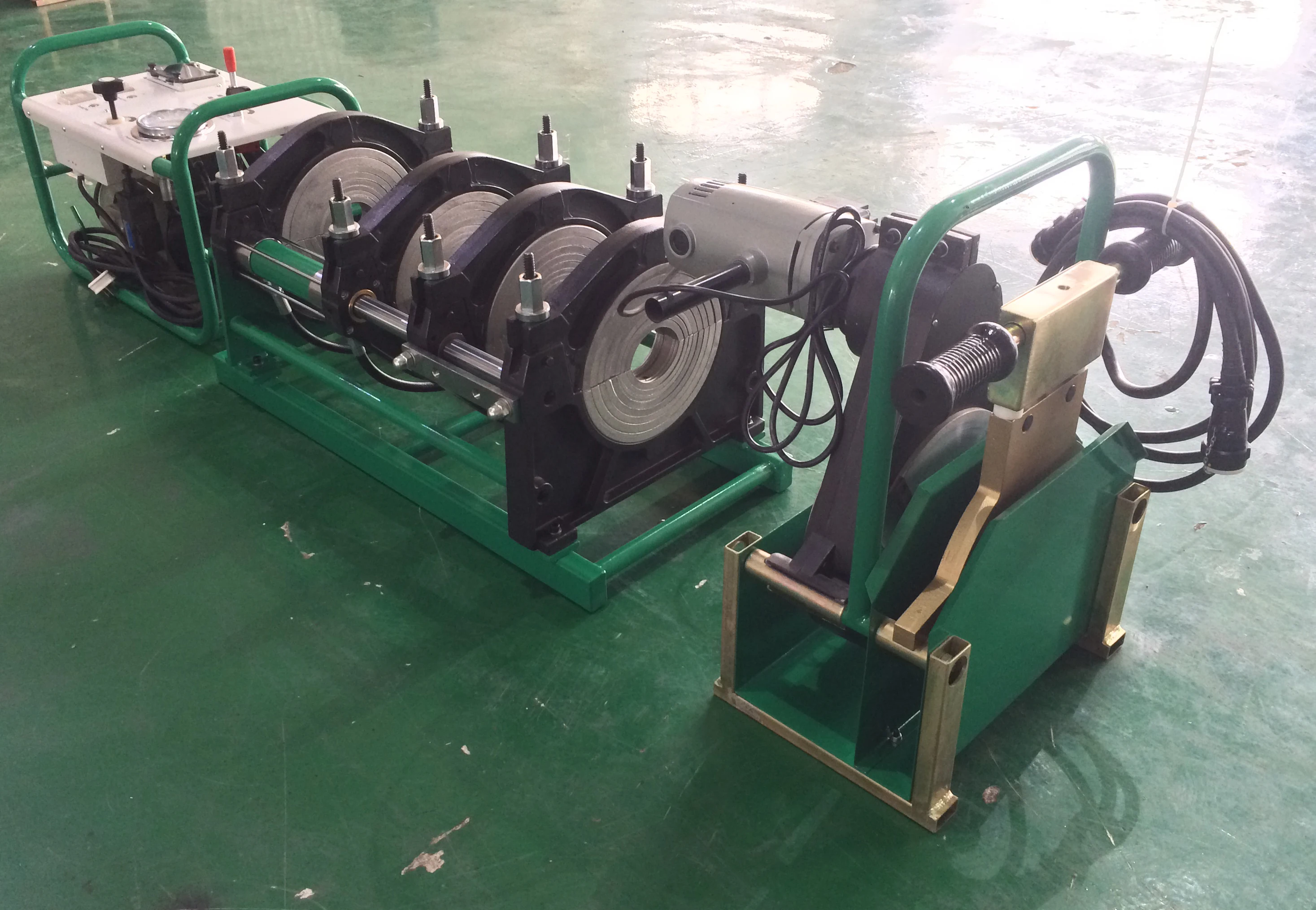 Hydraulic HDPE Welding Equipment are used to scrape heat and weld HDPE ...