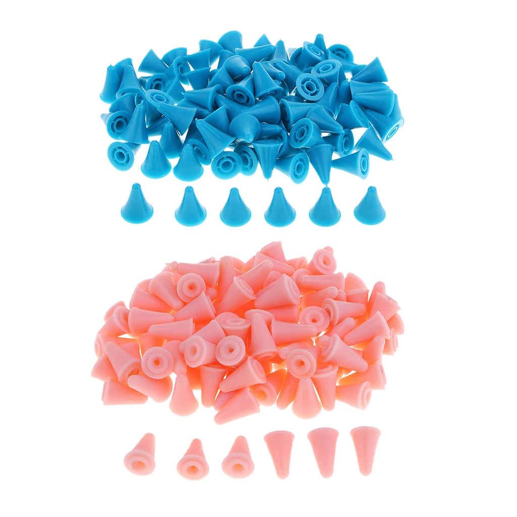 50 Pack Knitting Needles Point Protectors Needle Tip Stopper Covers for ...