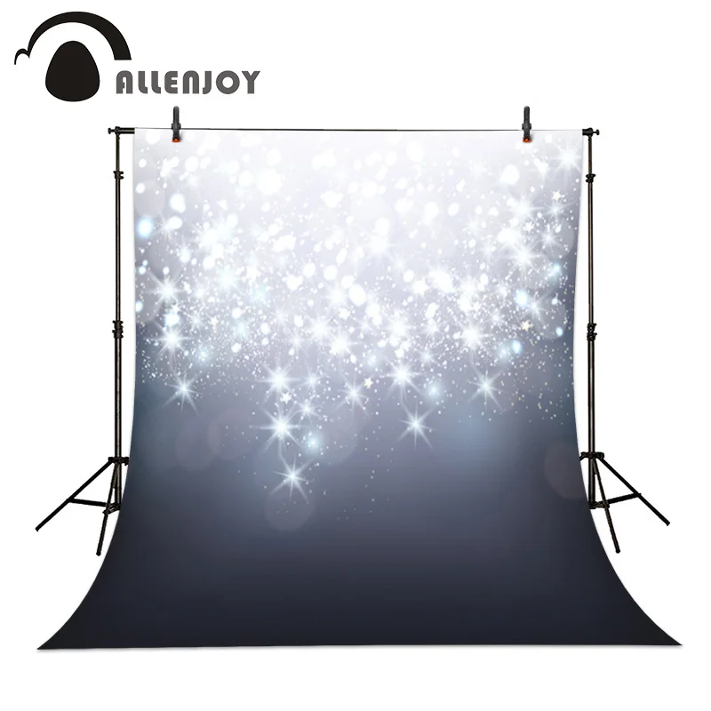 Allenjoy Photographic background Light Stars Lights White Sparkle White ...