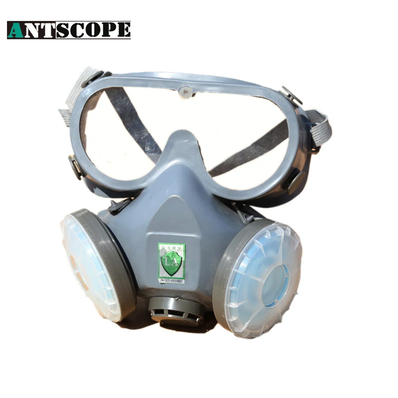 Working Dual Filter Dust Spray Paint Industrial Chemical Gas Respirator ...