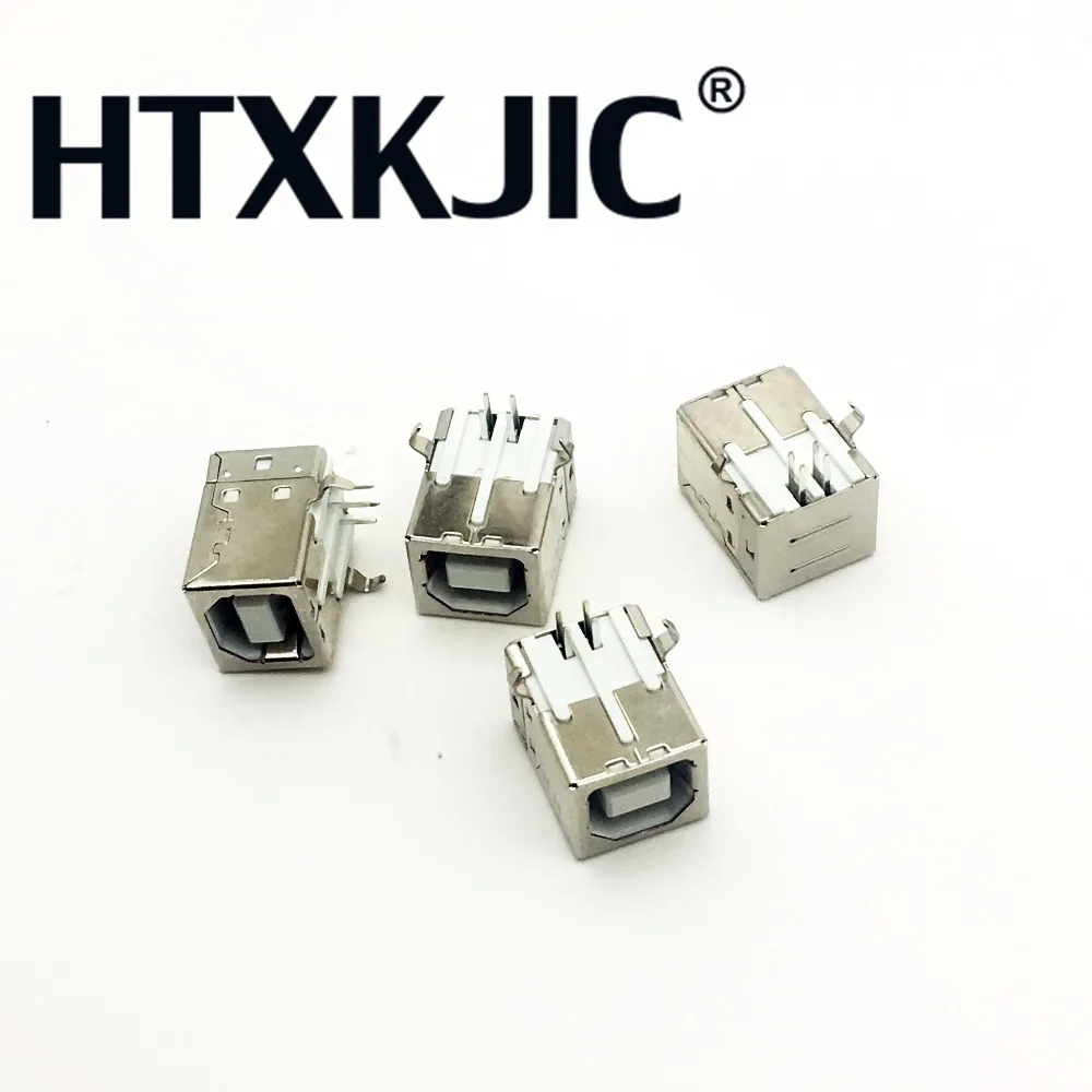 BF Type B USB Printer Port Jack to 4Pin 90 Degree Connector 100pcs ...