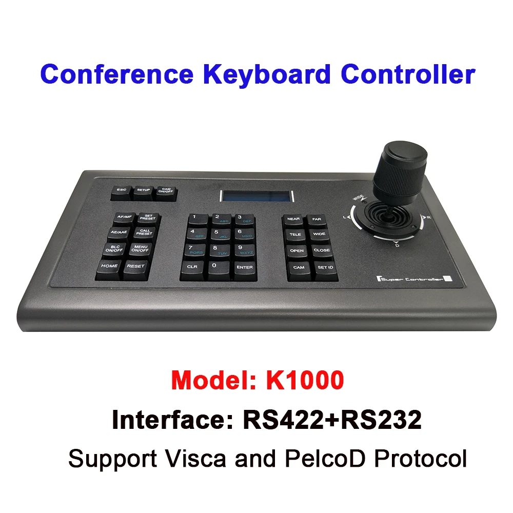 Hd Rs232/rs422/rs485 3d Joystick Camera Controller Keyboard For Hd Ptz ...