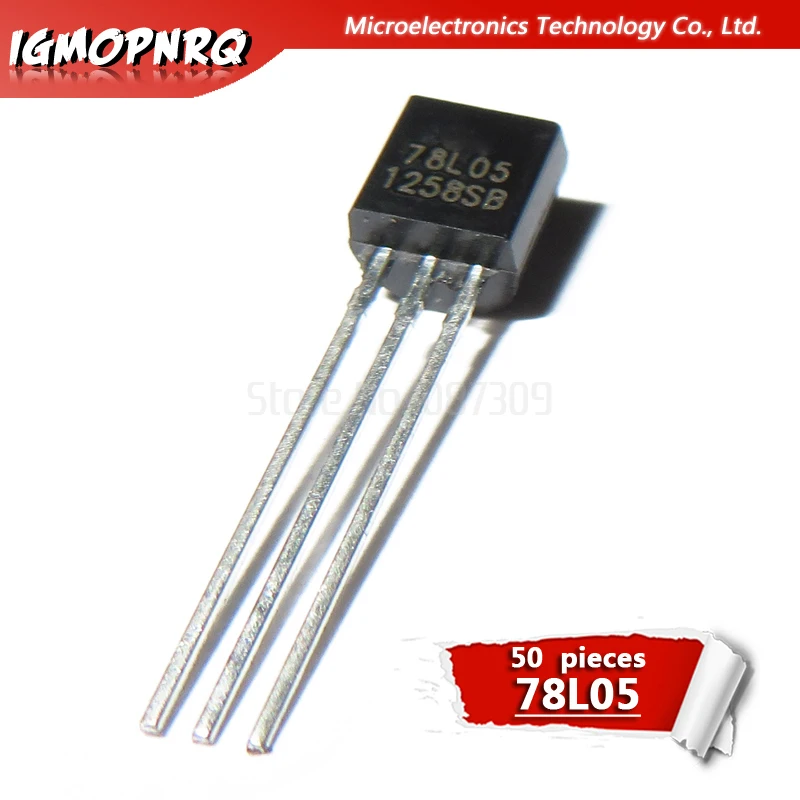 50pcs 78L05 L78L05 Voltage Regulators 5.0V 0.1A บวก TO 92 ใหม่เดิม ...