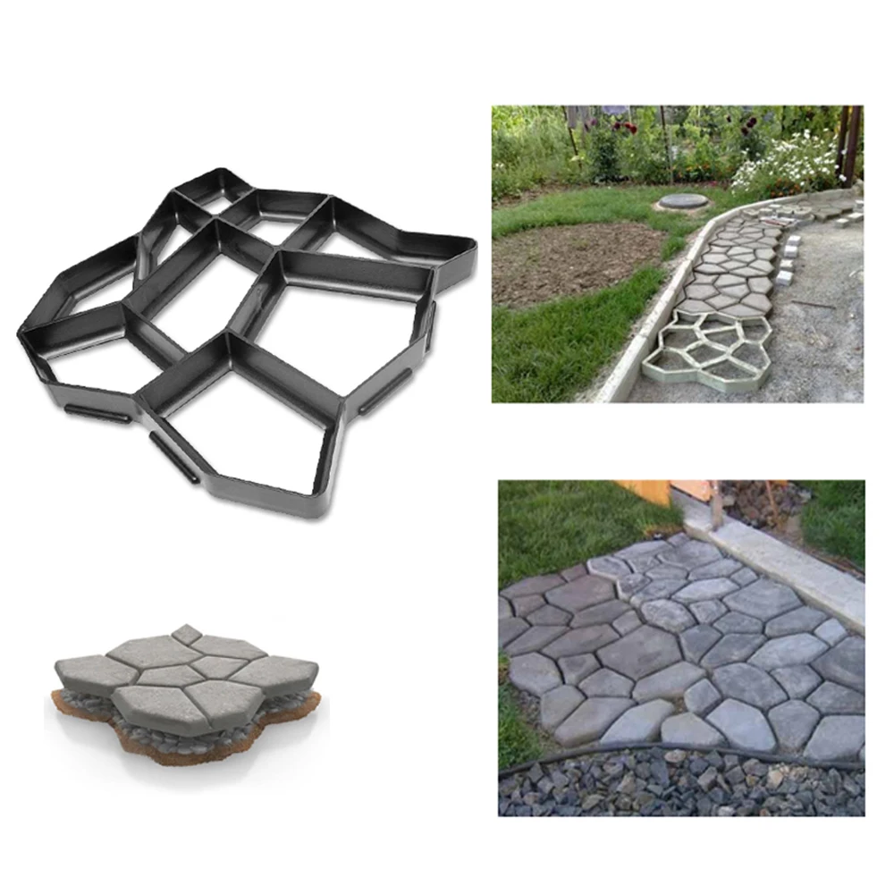 3D paving slab mold 0330 Plastic form paving slab panel Cement mold ...