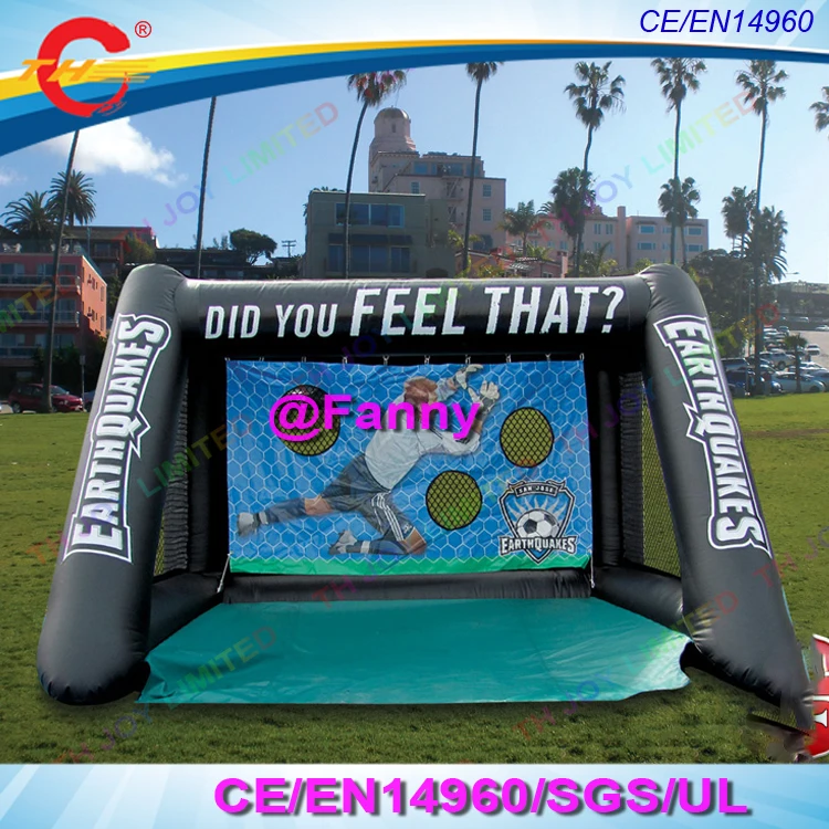 free air ship to door,4*3*3mh inflatable football shooting goal/target ...