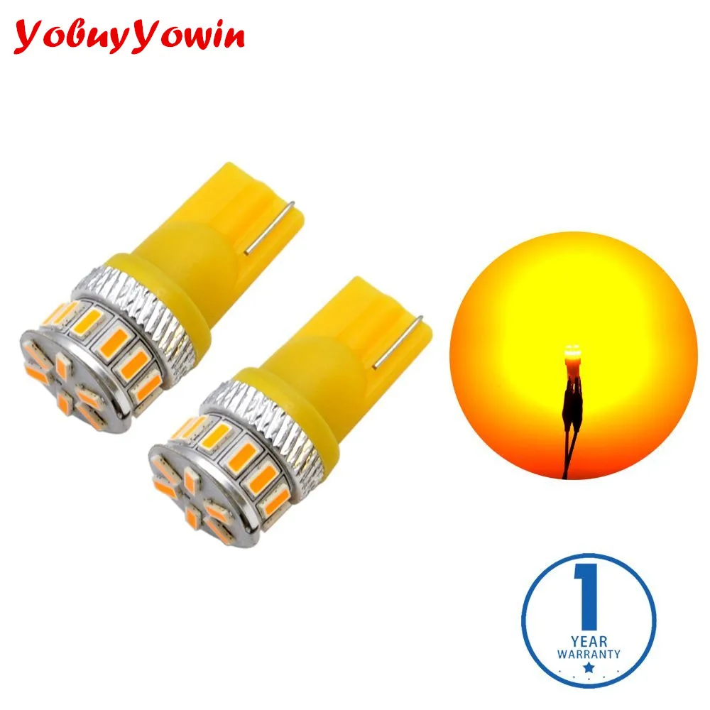 2xT10 Super bright Amber/White/Red 3014 18 SMD LED Side Marker Lights ...