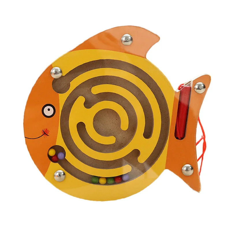 Children Magnetic Maze Toys For Children Kids Wooden Puzzle Wooden Toys ...