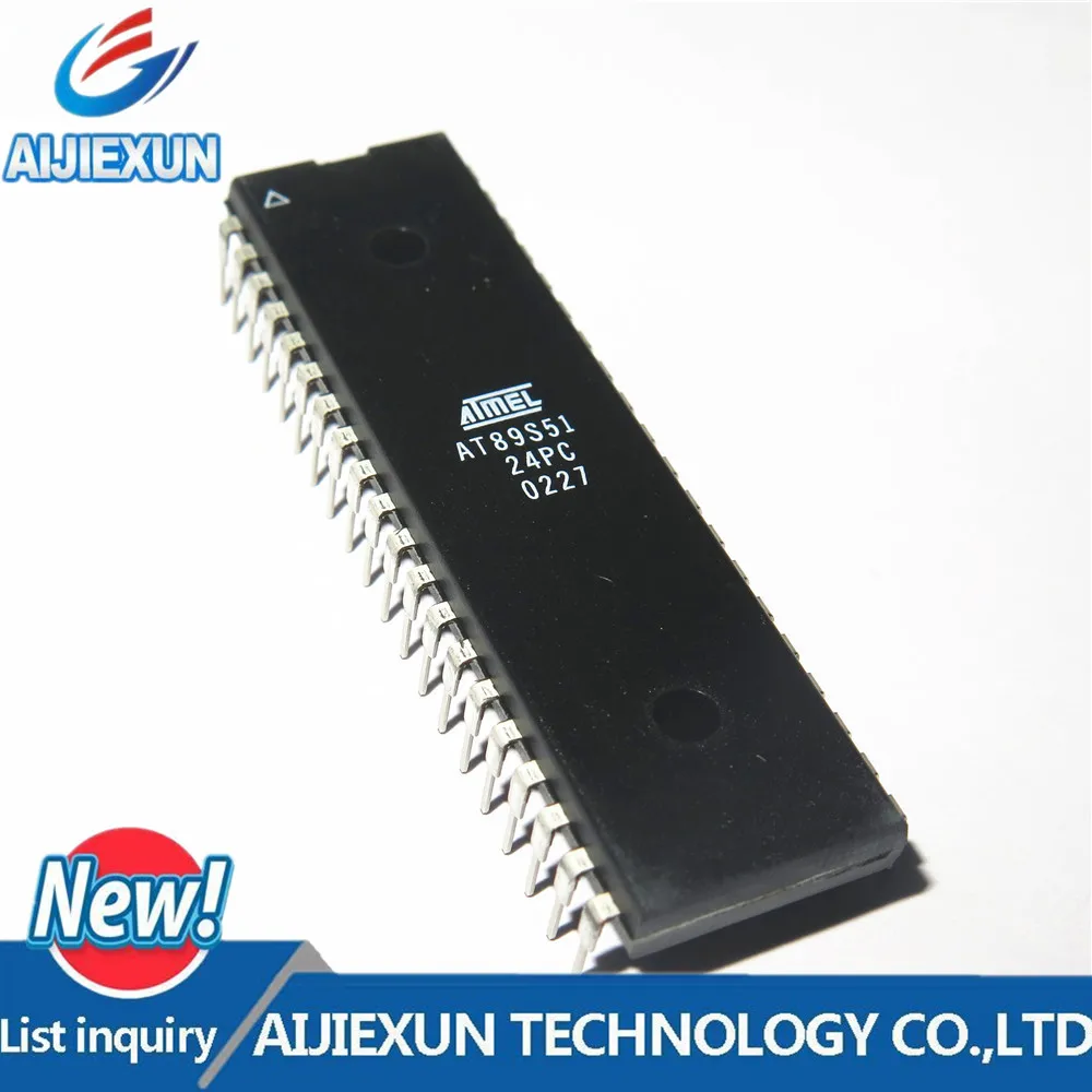 5PCS AT89S51 24PC AT89S51 DIP40 8 bit Microcontroller with 4K Bytes In ...