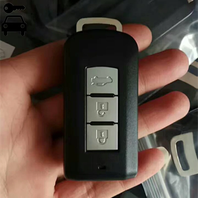 Car FOB 3 Buttons Smart Remote Key 433Mhz with ID46 Chip for Mitsubishi ...