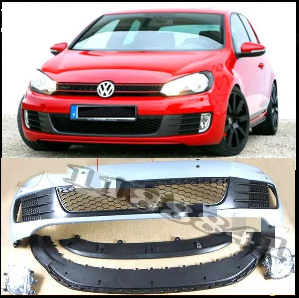 Auto-Car-Bodykit-Front-Bumper-2010-GOLF-VI-6-Change-to-GTI-Front-Body ...
