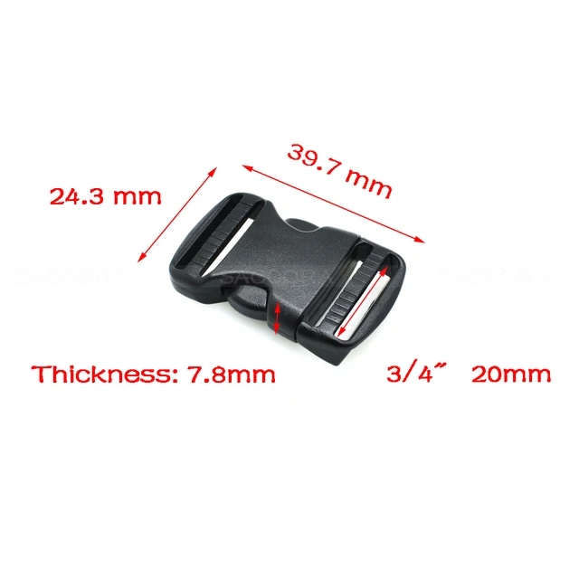 20mm 25mm 32mm~50mm Plastic Hardware Dual Adjustable Side Release ...