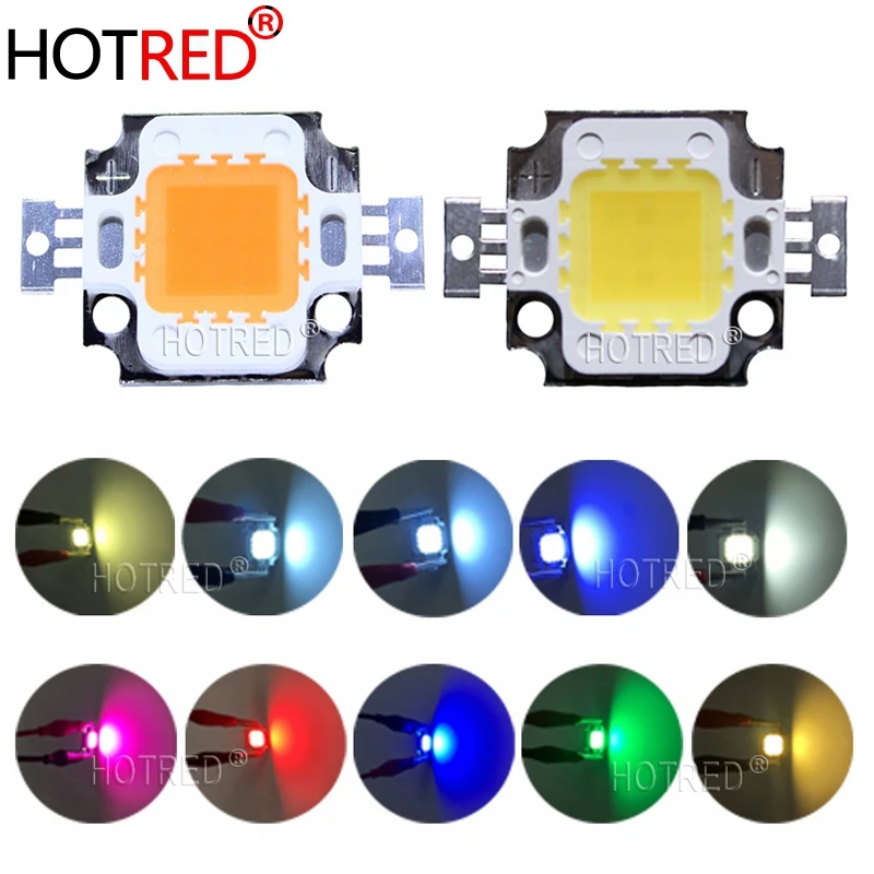 10PCS High Power 10W COB led Cold White 10000K 20000K 30000K Royal Blue ...