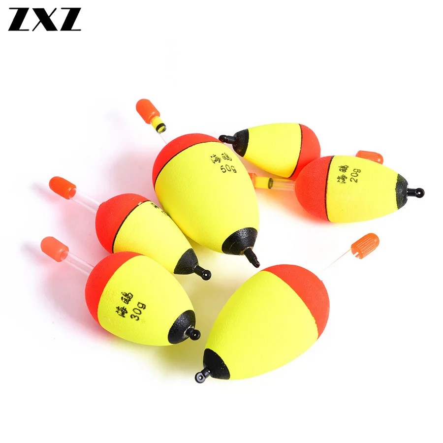 10Pcs/lot EVA Fishing Floats Set Sea Fish Float 10g-50g Bobber Night ...