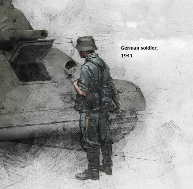 Nazi Soldiers Drawing