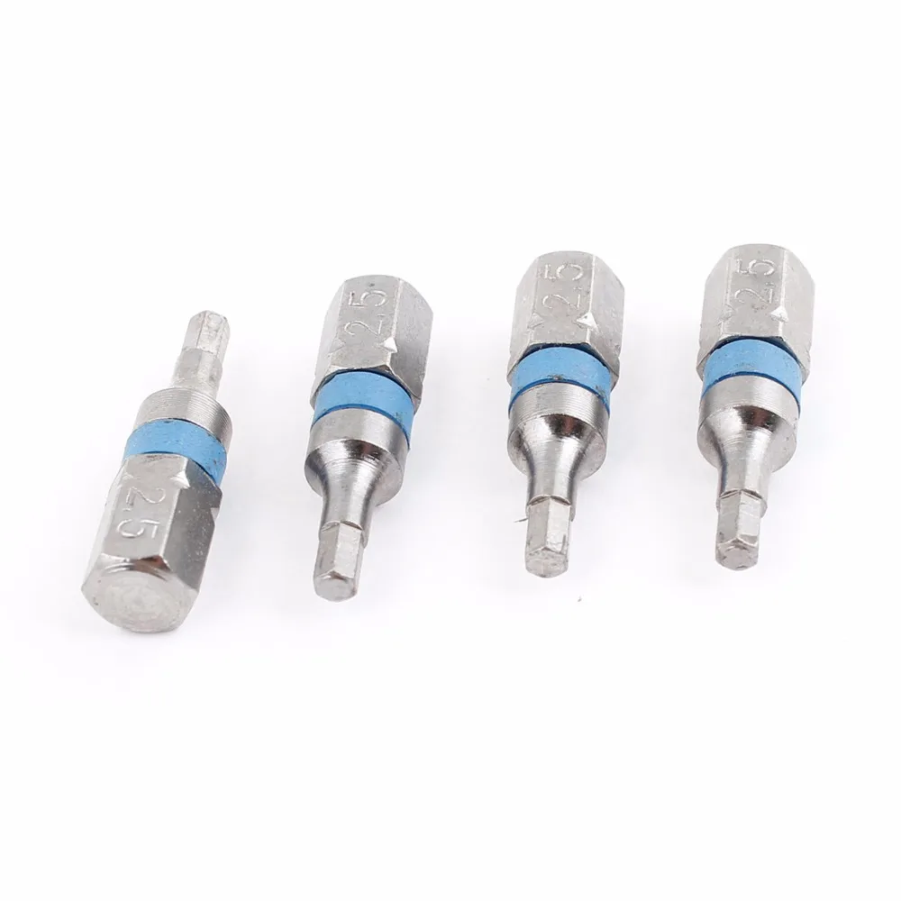 Uxcell Hot Sale 4 Pcs Magnetic 2.5mm H2.5 Hex Head Screwdriver Bit ...