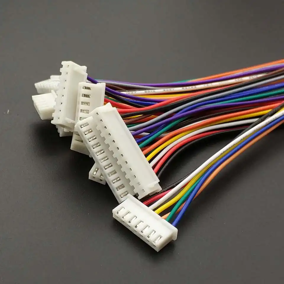 10 PCS XH 2.54 JST Connector Plug Wire Cable 20cm Long 26AWG 2/3/4/5/6/7/8/9/10/11/12P + XH 2.54 ...