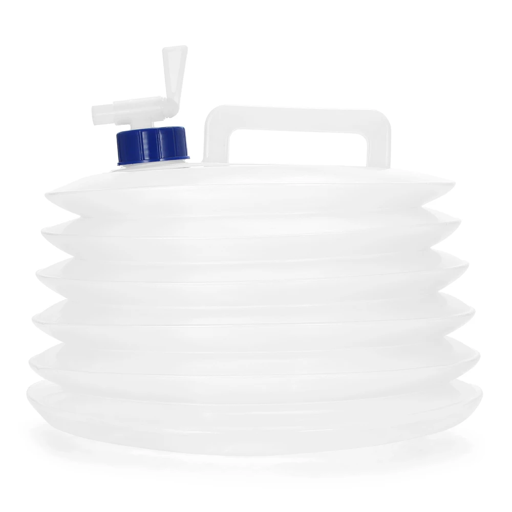 15l Collapsible Drinking Water Bags Bucket Folding Water Bag Food Grade Pe Plastic Portable
