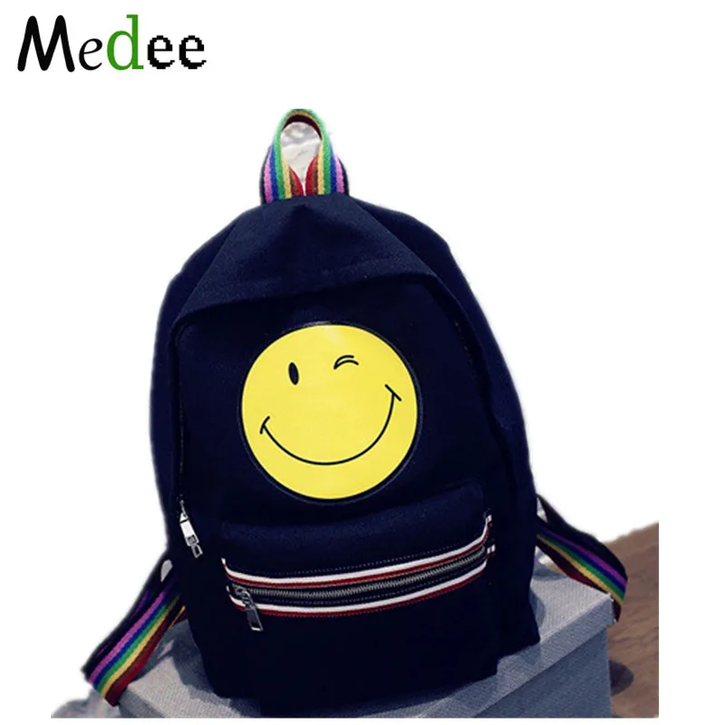 Medee 2017 Leisure Waterproof Nylon Travel Backpack 3D Smiley Emoji ...
