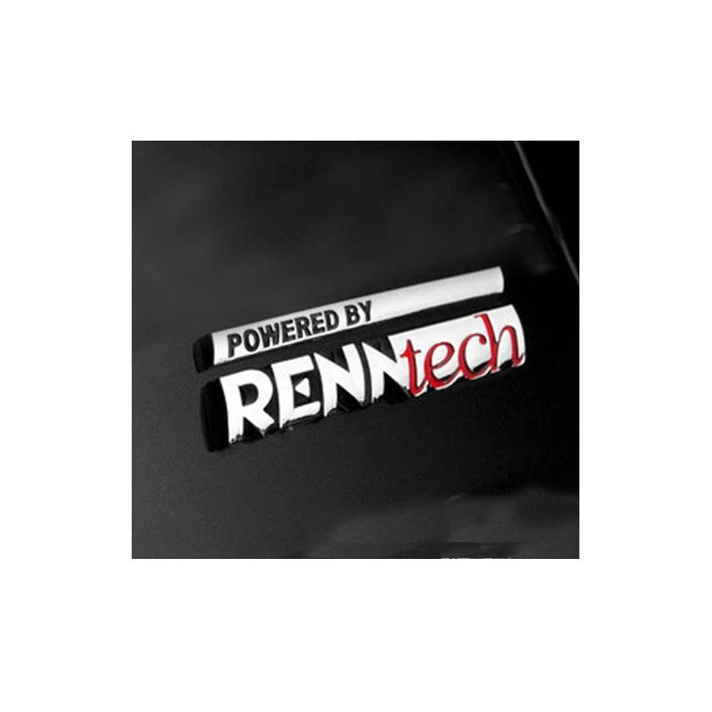 1PCXMetal Alloy POWERED BY RENNTECH Car Sticker Emblem Badge Embleme ...