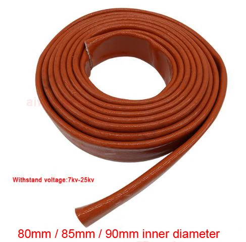 80mm-85mm-90mm-fibreglass-sleeving-Silicone-insulated-sleeve-Fireproof ...