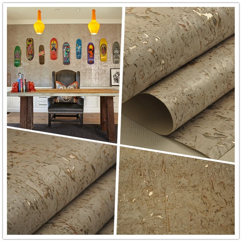 Papel tapiz de corcho auténtico para sala de baño, sala de descanso de ...
