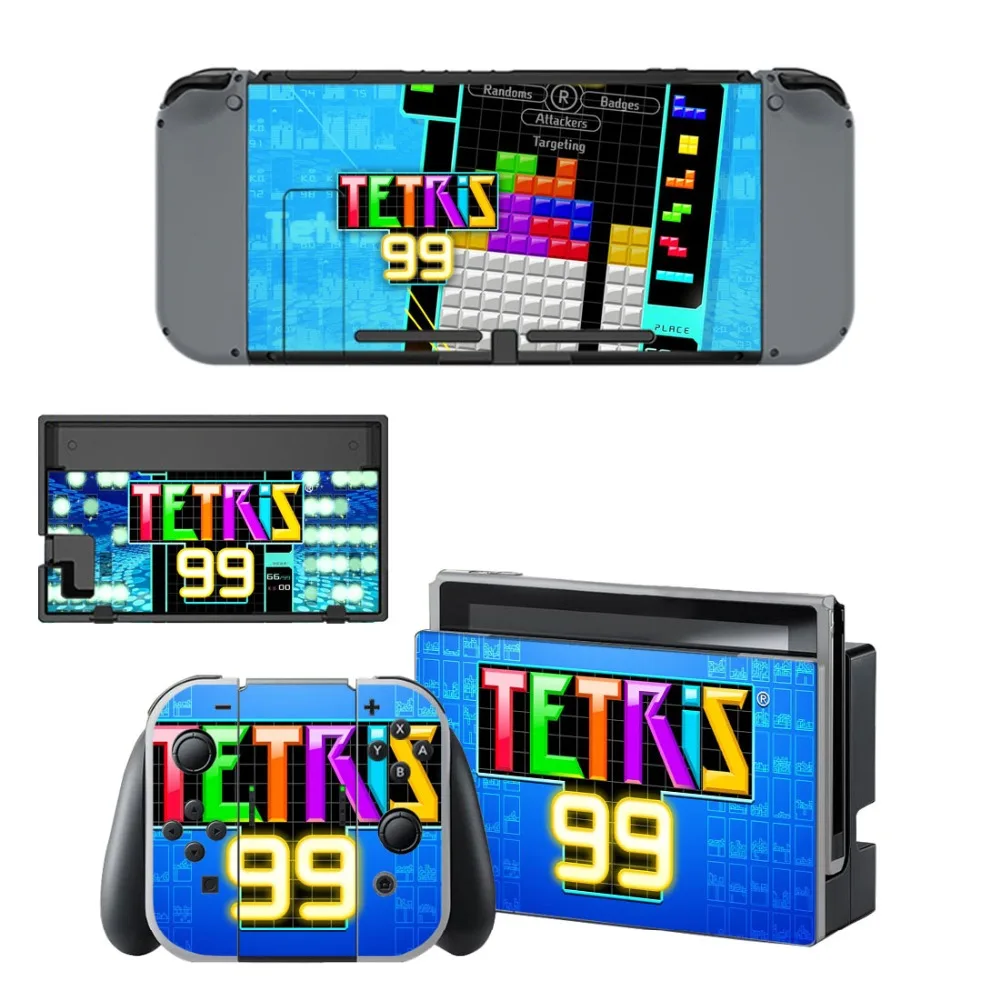 Tetris 99 Skin Sticker for Nintendo Switch Console and Joy-Con ...