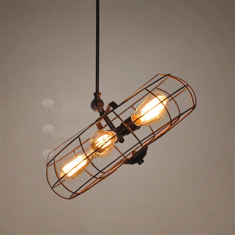 Wild retro nostalgia industrial style lighting LOFT restaurant ...