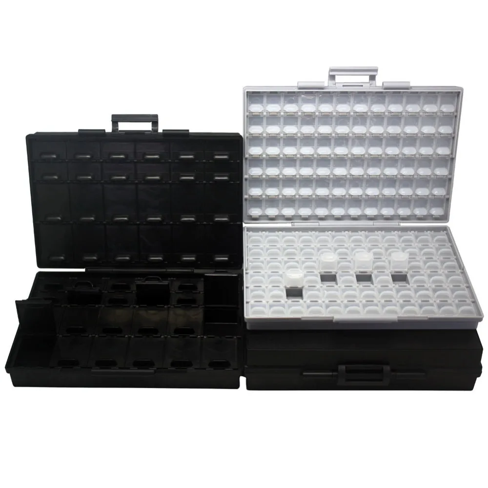 AideTek SMTresistor capacitor storage box Organizer 0603 0402 0201bins ...
