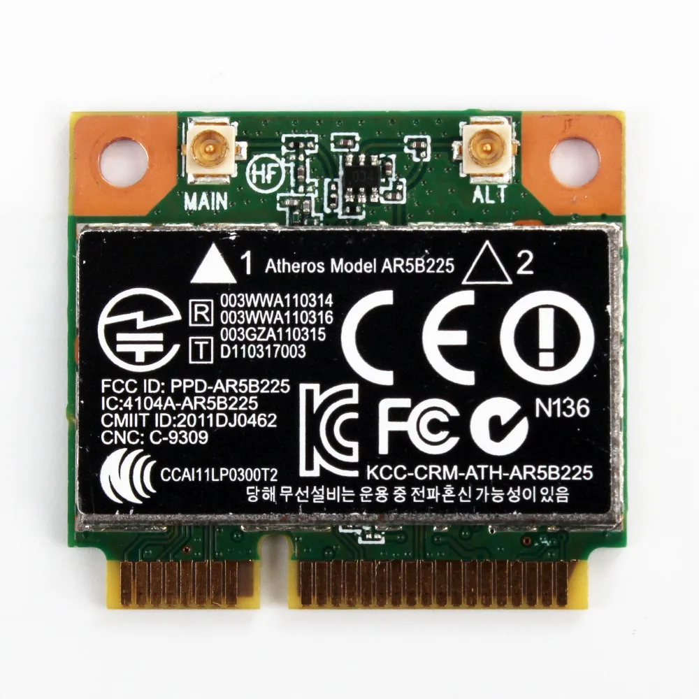 การ์ดสำหรับ HP COMPAQ 655795 001 654825 001 Atheros AR5B225 R9485 BT4.0 ...
