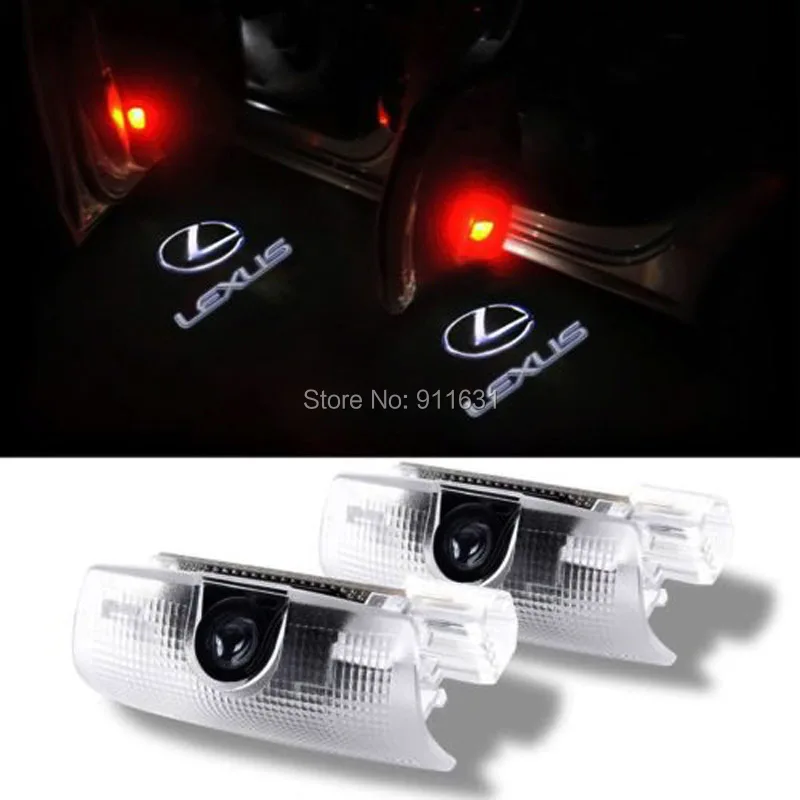 2 X Lexus Led Car Door Logo Lights Rx330 Rx350 Lx570 Ls200 Ls300 Ls400 ...