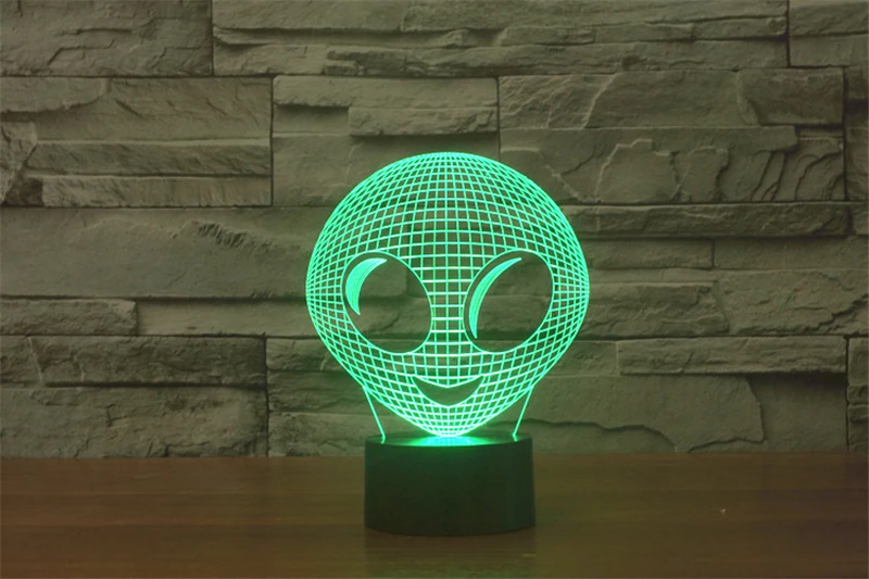 Unique 3D Movie Alien LED Table Lamp the Extra Terrestrial ET ...