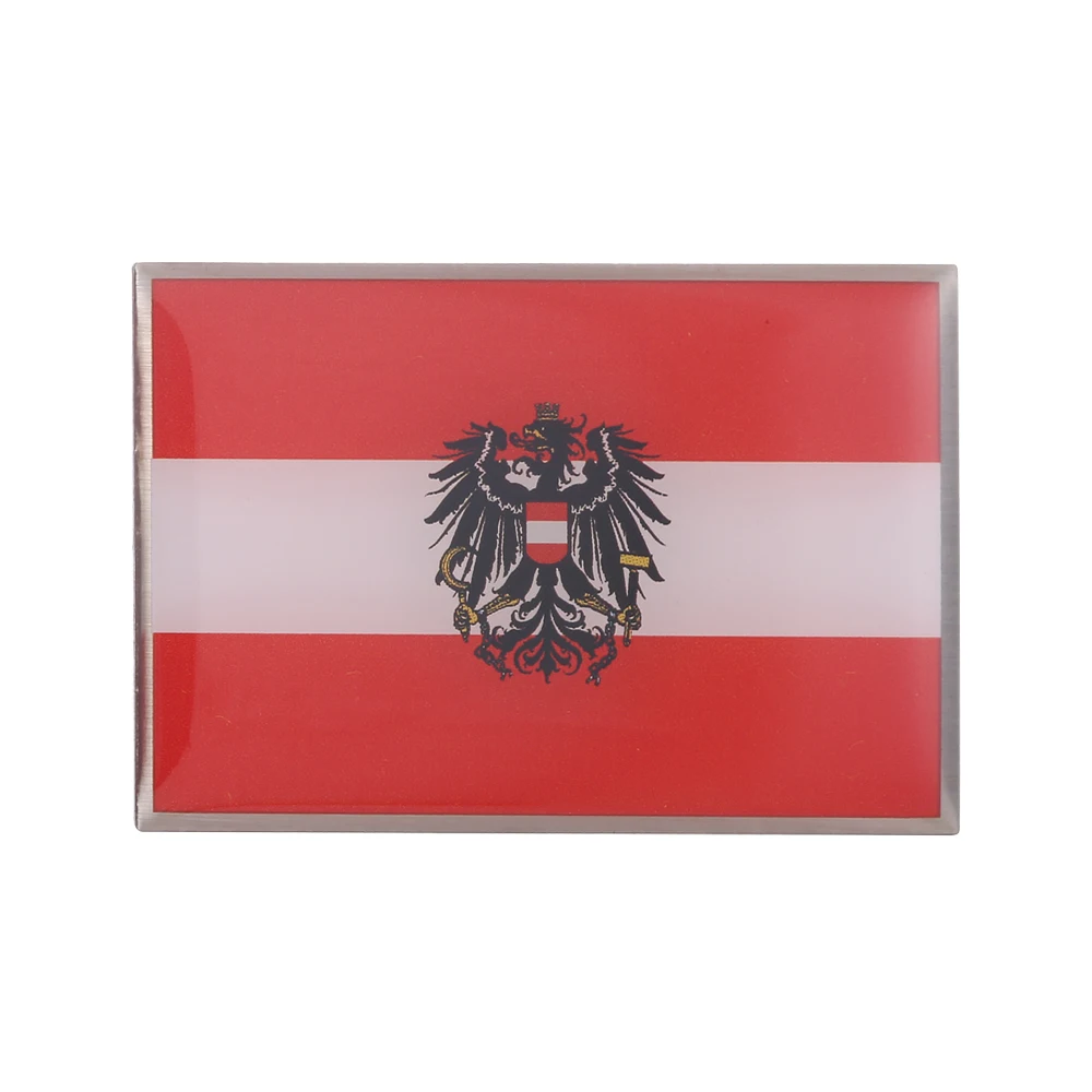 Austria Flag Pin With Eagle Shield Crest Badge - Pins & Badges - AliExpress